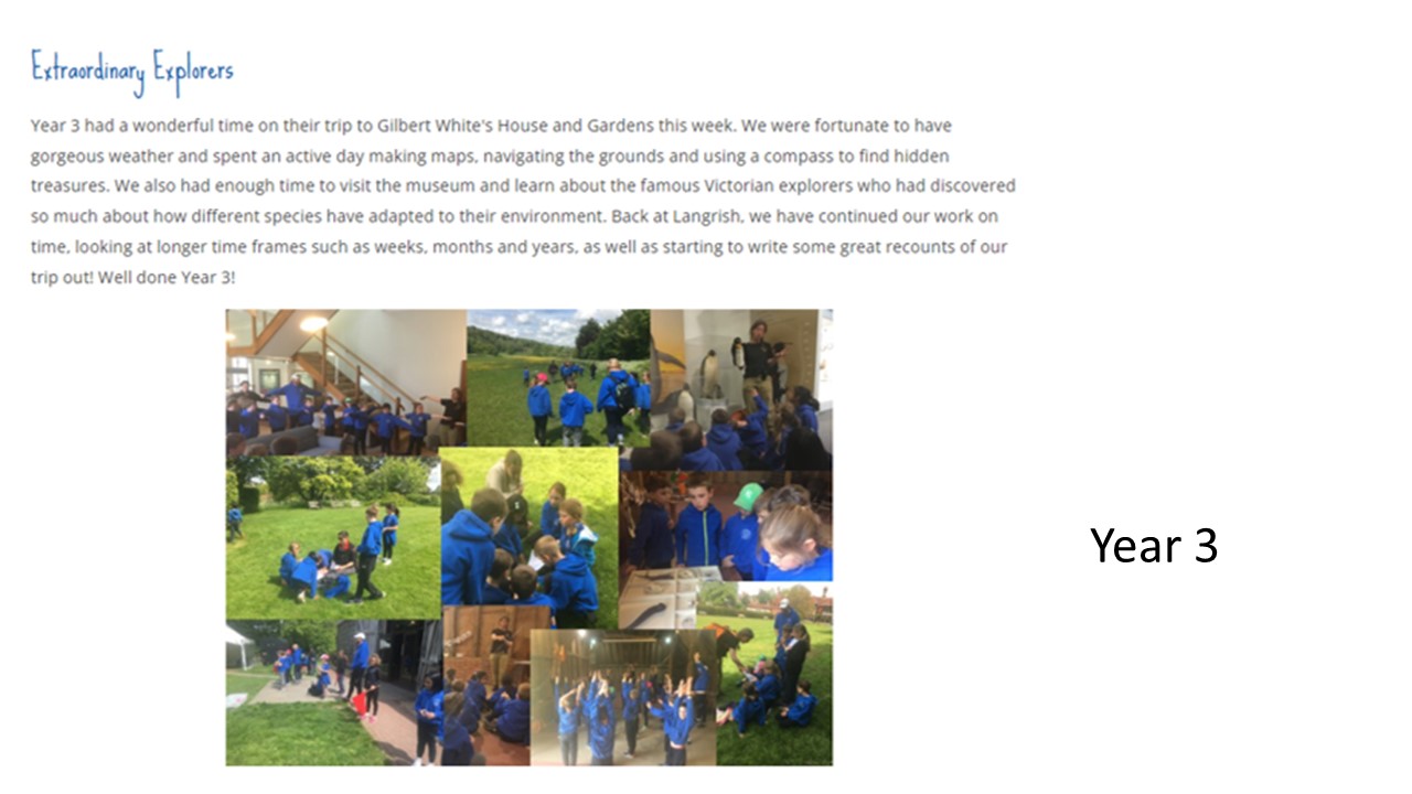 Langrish Primary School - Geography